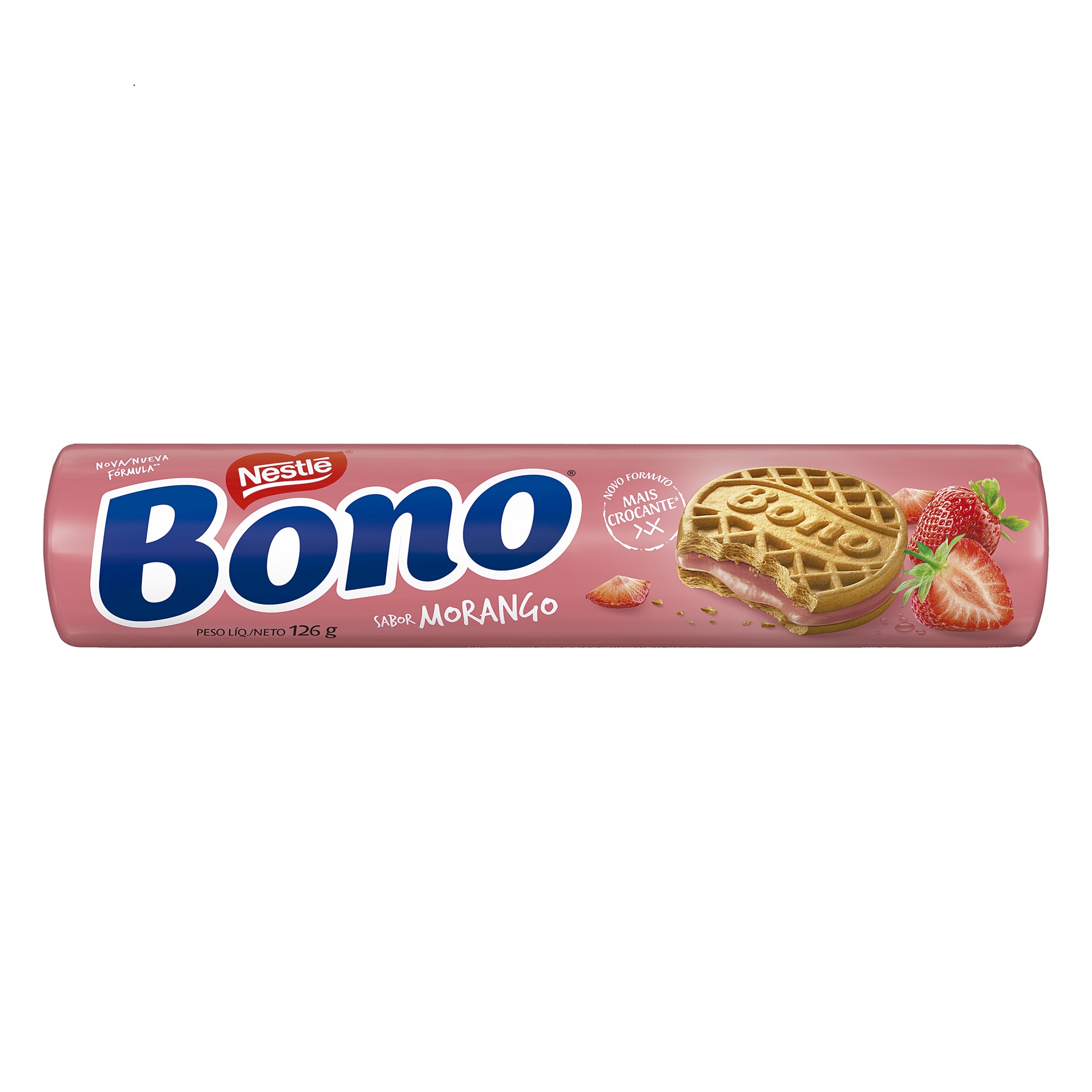 Bono Biscoito Recheado Sabor Morango