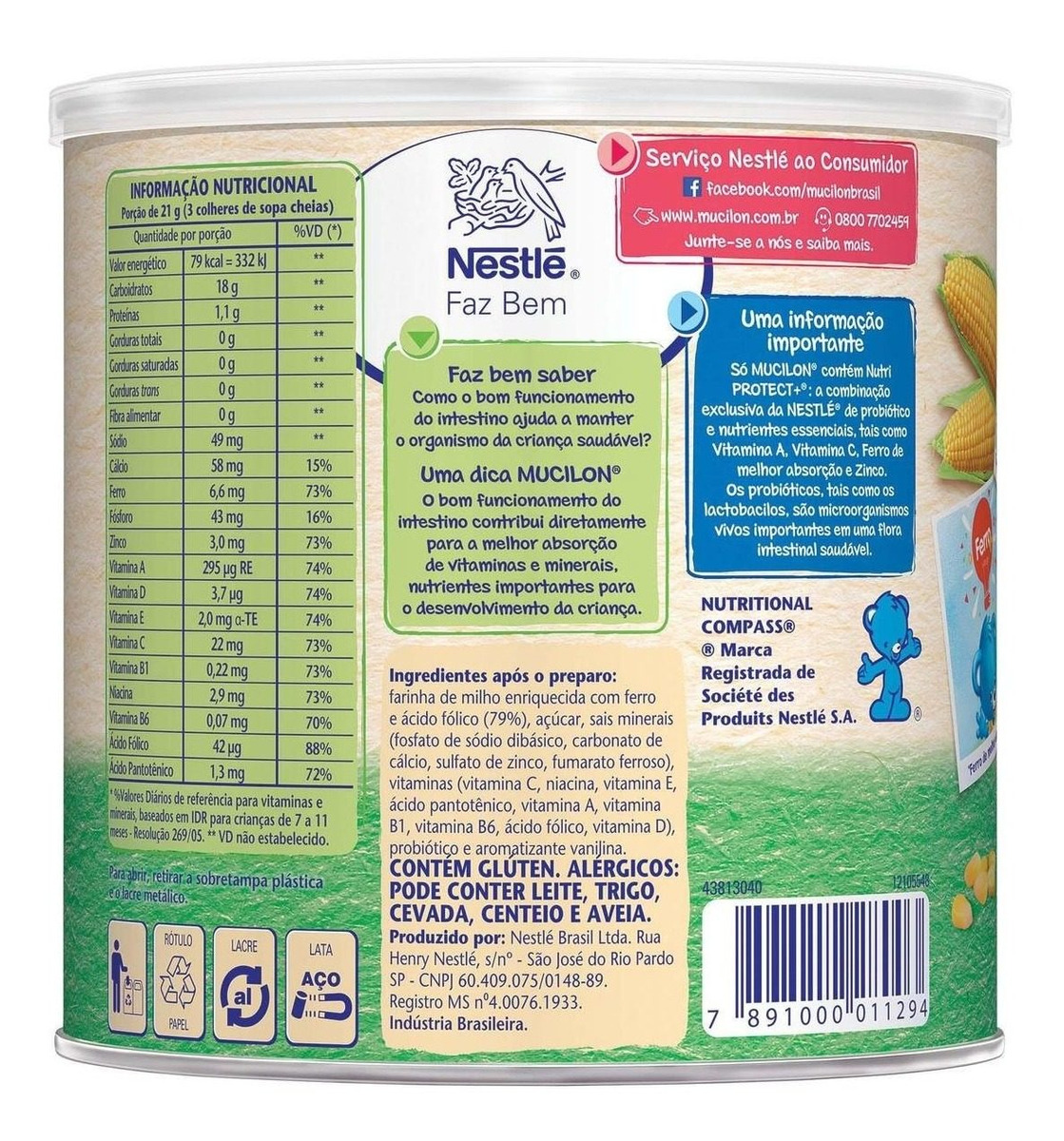 Mucilon Cereal de Milho